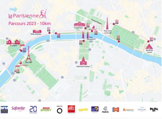« La Parisienne 2023 » : les parcours 7 et 10 kilomètres dévoilés ...