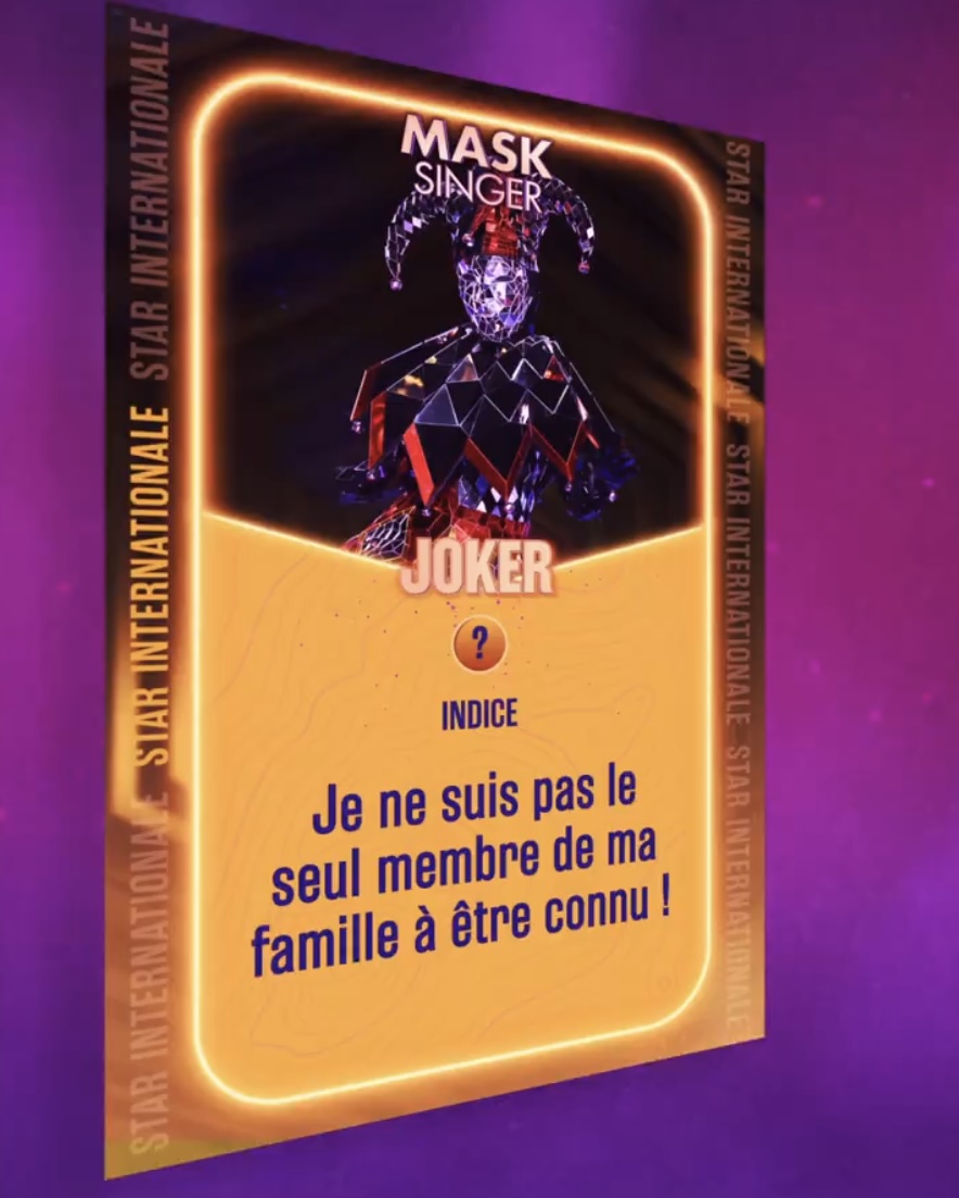 « Mask Singer » : qui se cache derrière le Joker ? Un premier indice ...